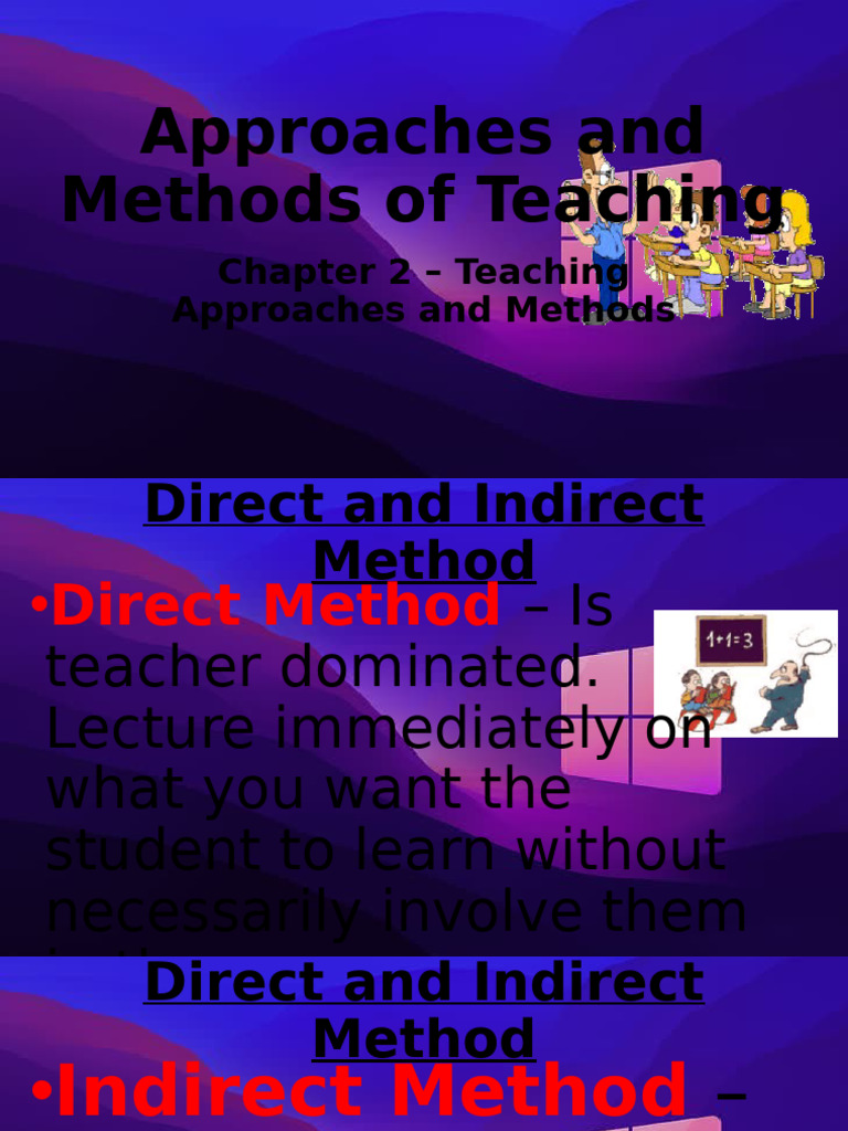 Teaching Approaches and Methods Overview | PDF