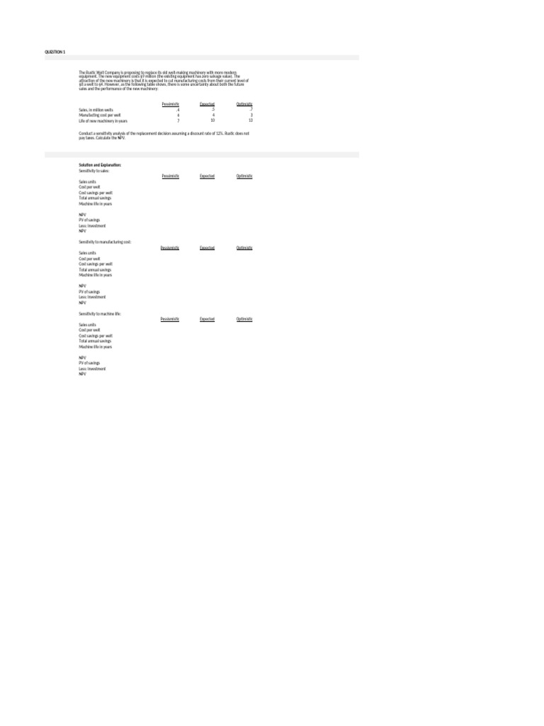 Question Tutorial 3 - ch11 | PDF | Net Present Value | Depreciation