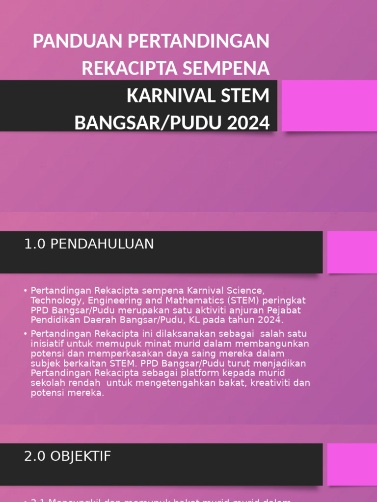 Pertandingan Reka Cipta 2024 New | PDF