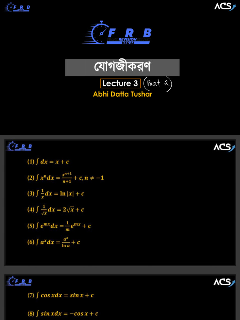 Integration Lec 3 (Part 2) | PDF