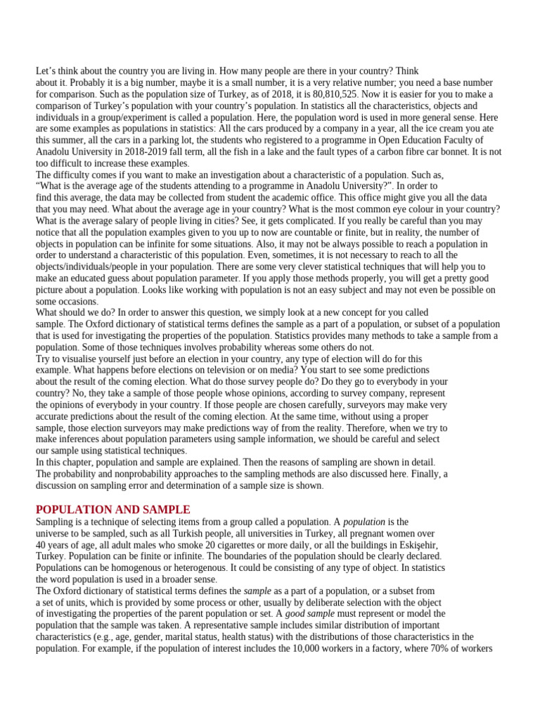 Statistics II For BUMA | PDF | Sampling (Statistics) | Statistics