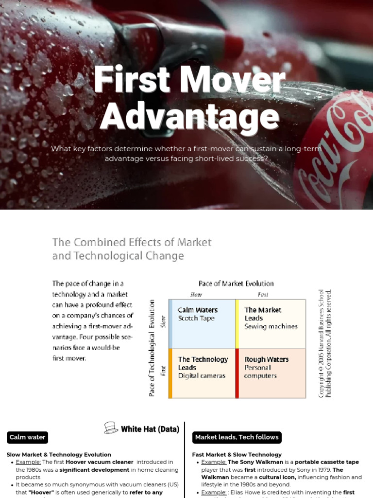 Sustaining First Mover Advantage Factors | PDF | Sony | Brand