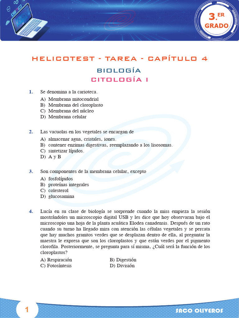 8_Bio_3°_Cap4_Preg_Tarea_23 | PDF