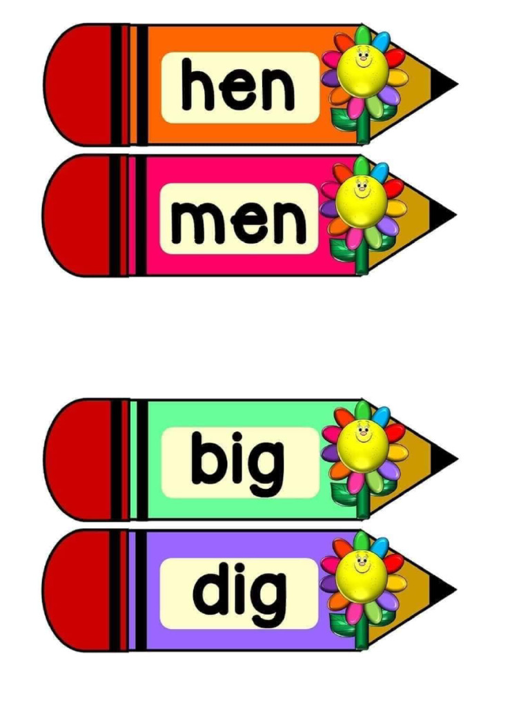 CVC Pattern On Pencils | PDF
