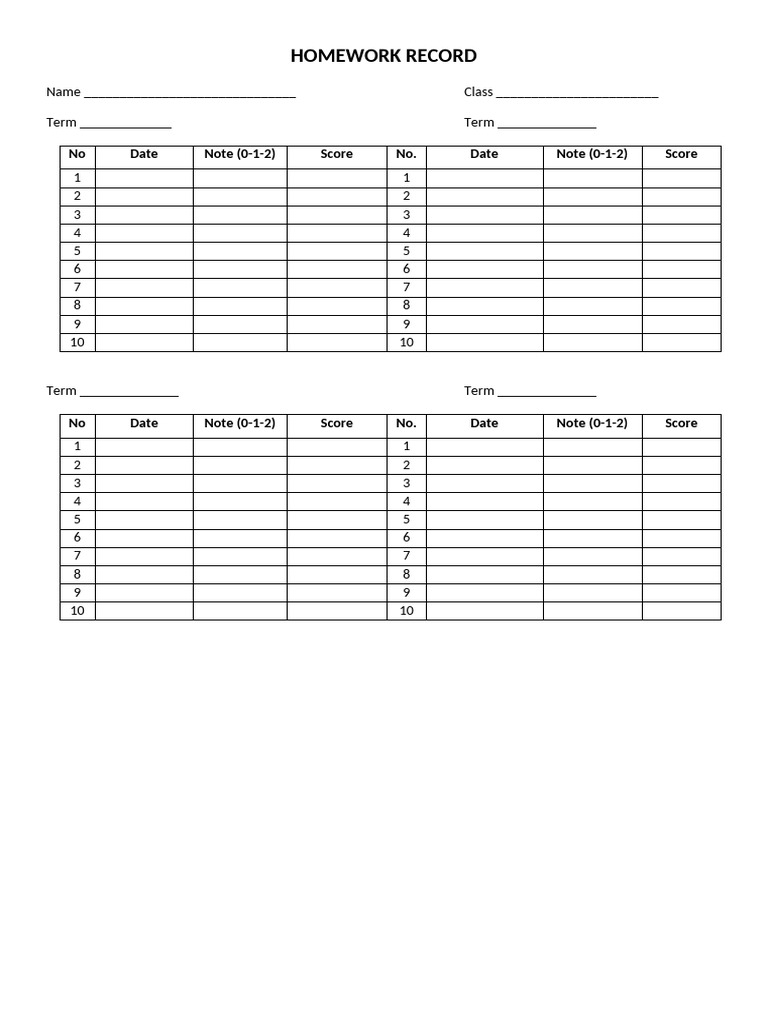 Homework Record 1 | PDF