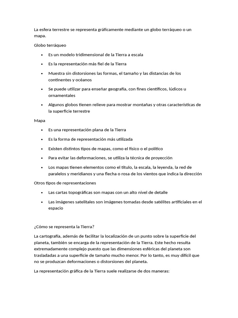 Representación de la esfera terrestre | PDF | Ecuador | Tierra