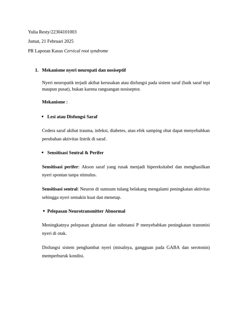 PR Laporan Kasus CRS - Yulia Resty | PDF