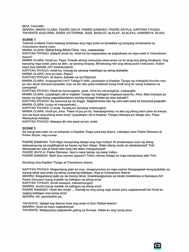 Noli Me Script | PDF