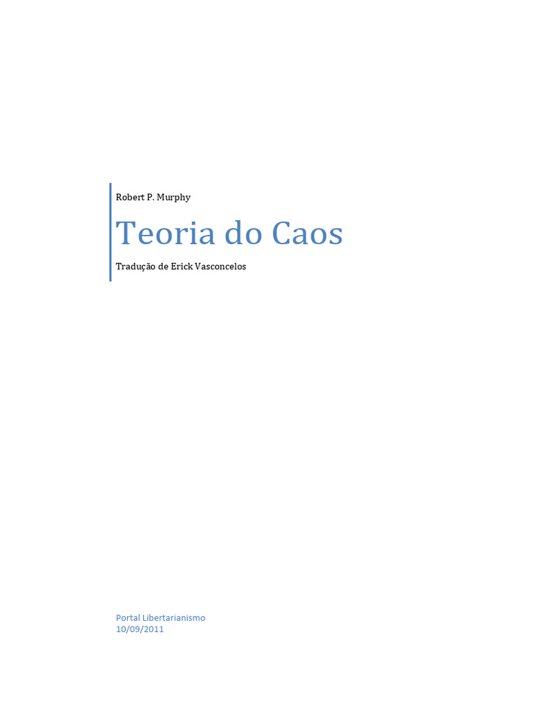 Teoria Do Caos | PDF | Avião