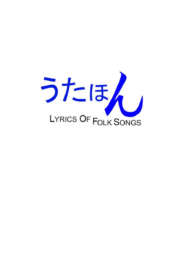 Songbook - Japans | PDF