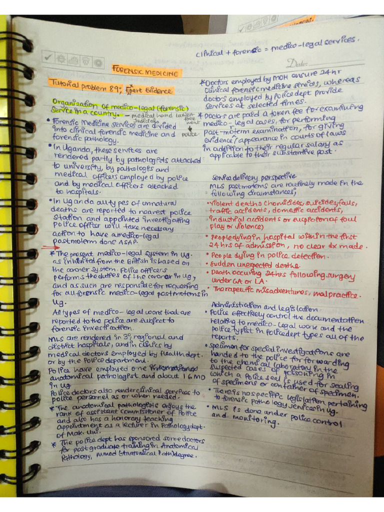 Forensic Medicine Notes | PDF