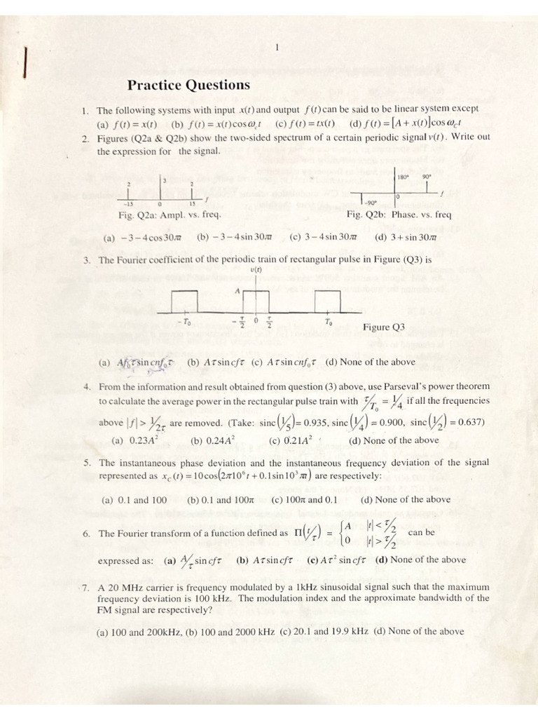 Practice Questions | PDF