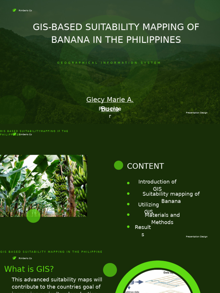 GIS Suitability Mapping for Bananas in PH | PDF | Geographic ...