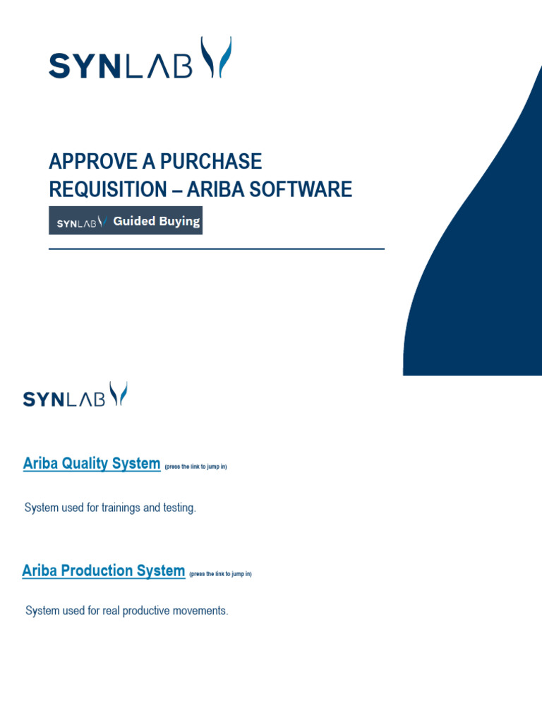 Ariba - Approve A Purchase Requisition - Ariba Software | PDF | Software | Computing