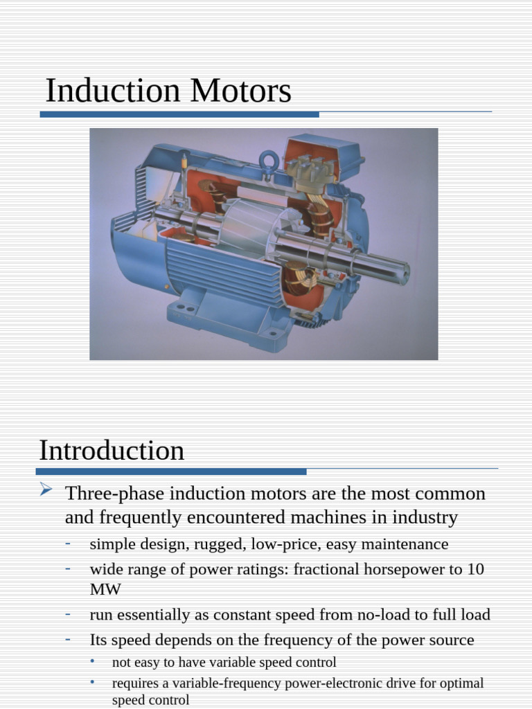 Lecture-9-Induction Machines | PDF | Electric Motor | Electrical Engineering
