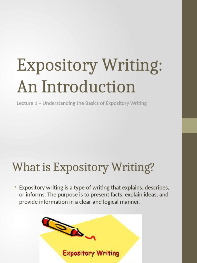 Expository Writing Lecture1 | PDF | Healthy Diet | Dieting