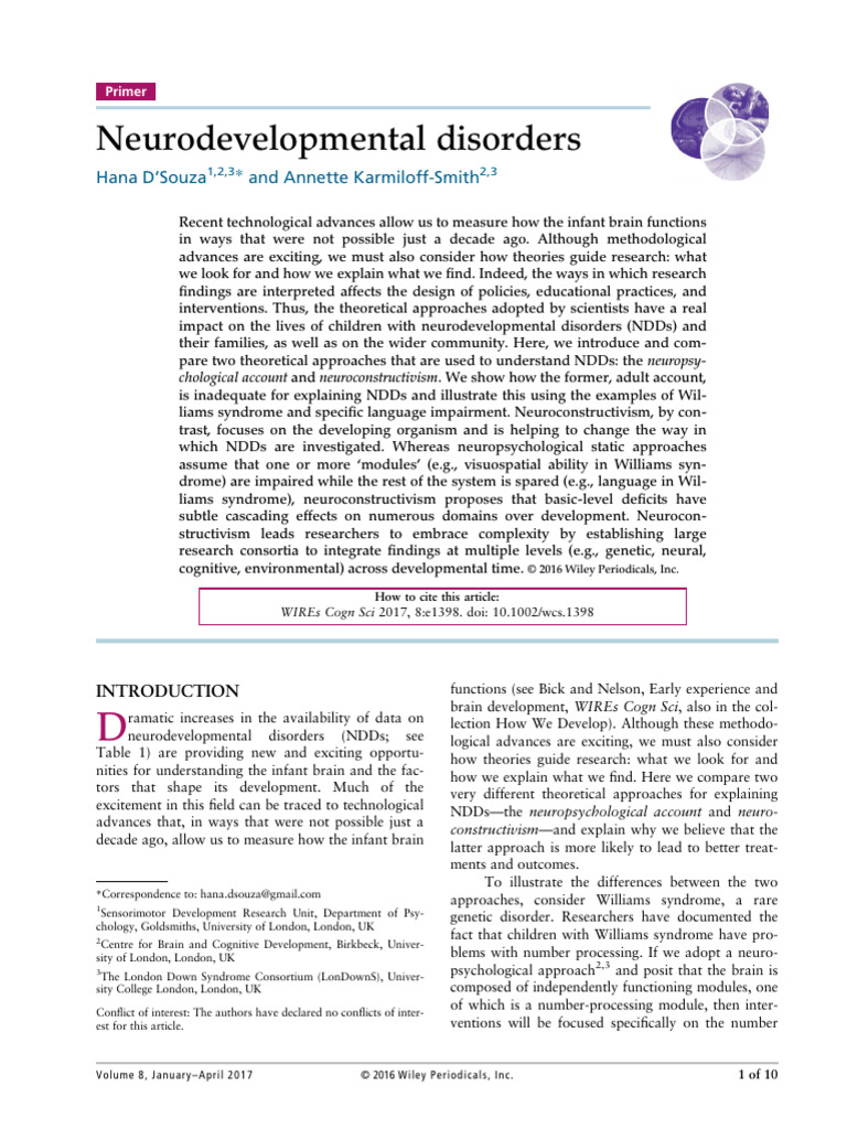 Neurodevelopmental Disorders | PDF | Electroencephalography ...