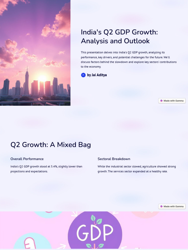 Indias-Q2-GDP-Growth-Analysis-and-Outlook | PDF | Economic Growth ...