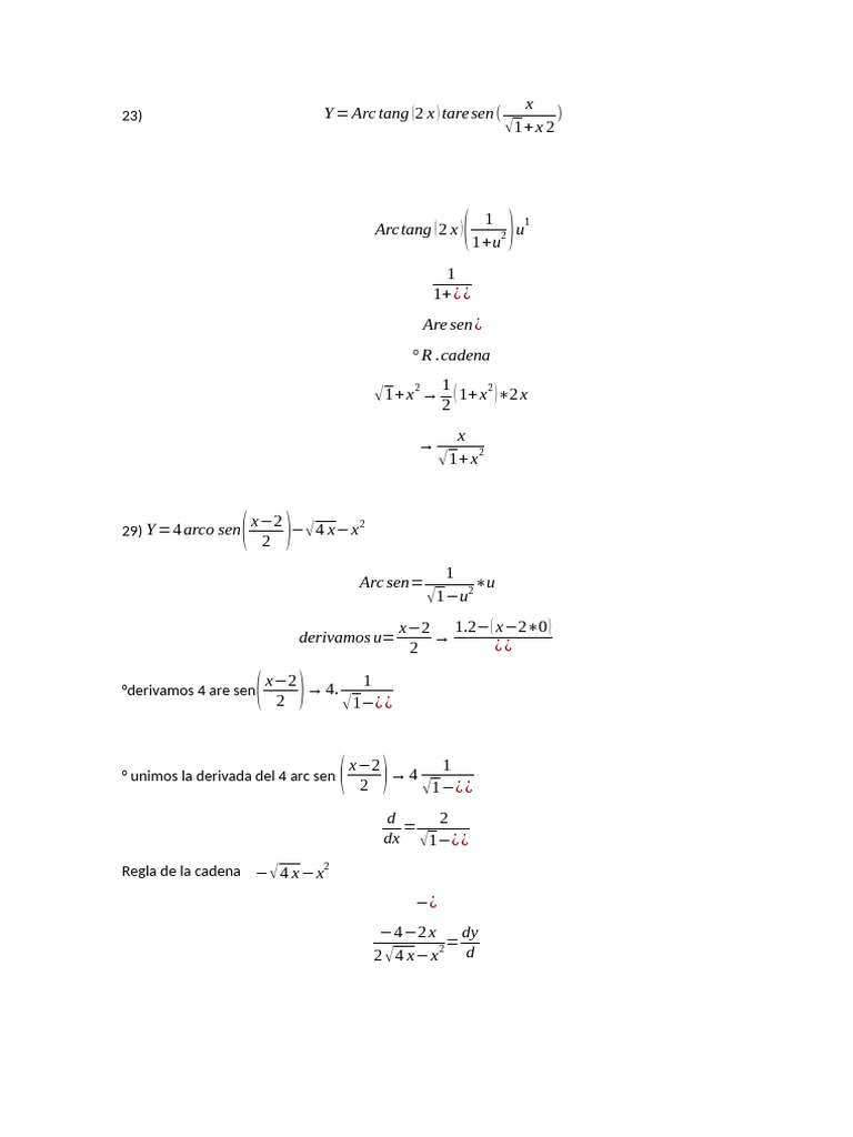 Derivatives of Inverse Trigonometric Functions | PDF