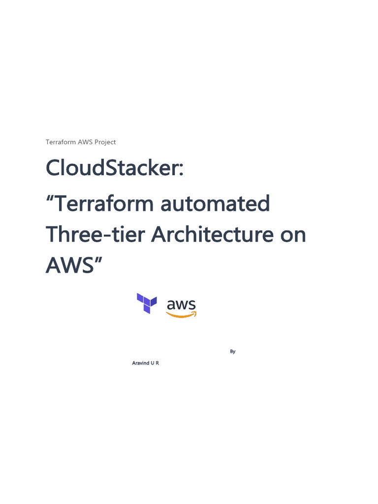 AWSTerraform Three Tier Arch | PDF | Modular Programming | Cloud Computing