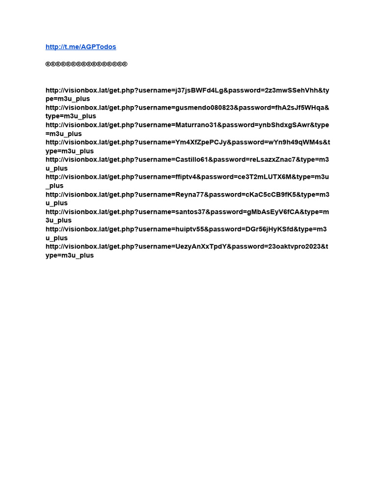 10 Listas M3u Visionbox | PDF