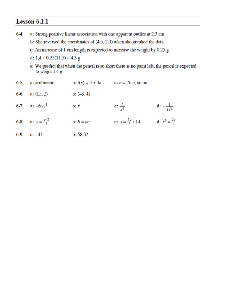 6.1.1 Answers | PDF