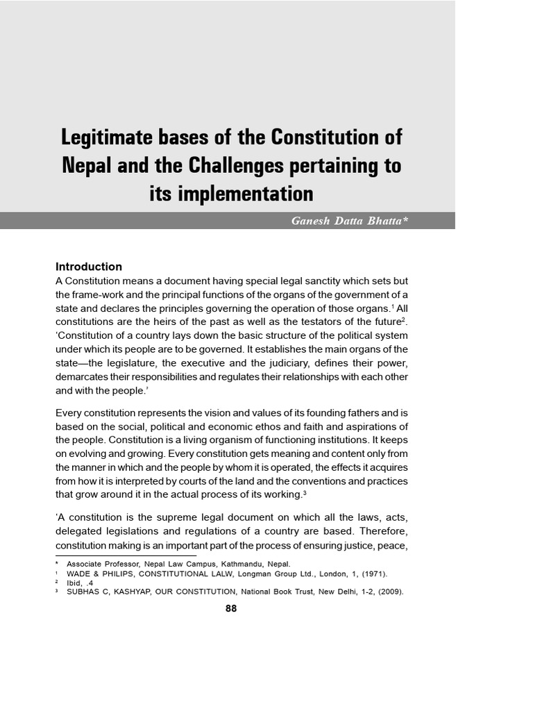 88-96-Ganesh Datta Bhatta | PDF | Constitution | Government