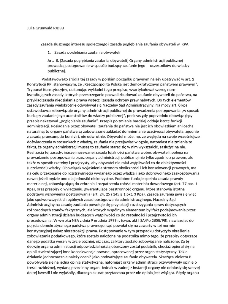 Artykul 7 I 8 KPA | PDF