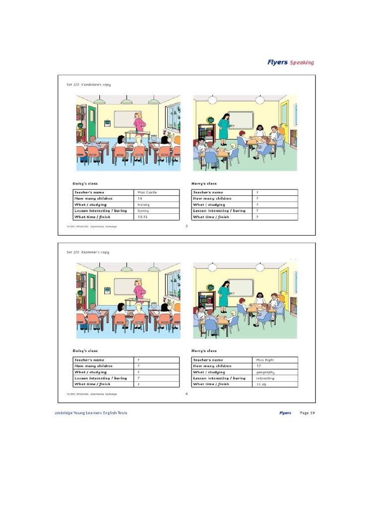 FLYERS SPEAKING PART 2 | PDF