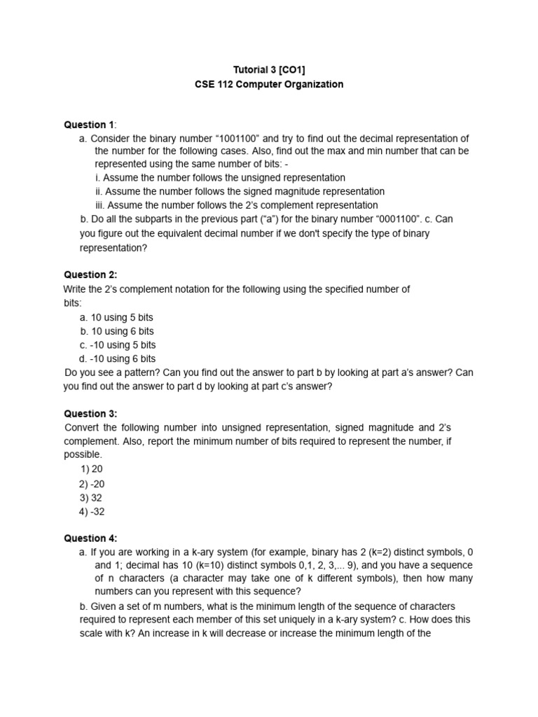 Question_Tutorial_3_2025 | PDF | Numbers | Computer Science