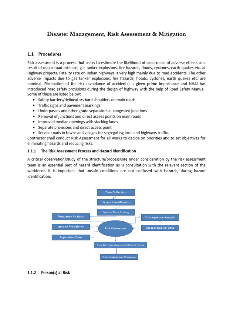 Risk Assessment Preparation and Disaster Management | PDF | Risk | Risk ...
