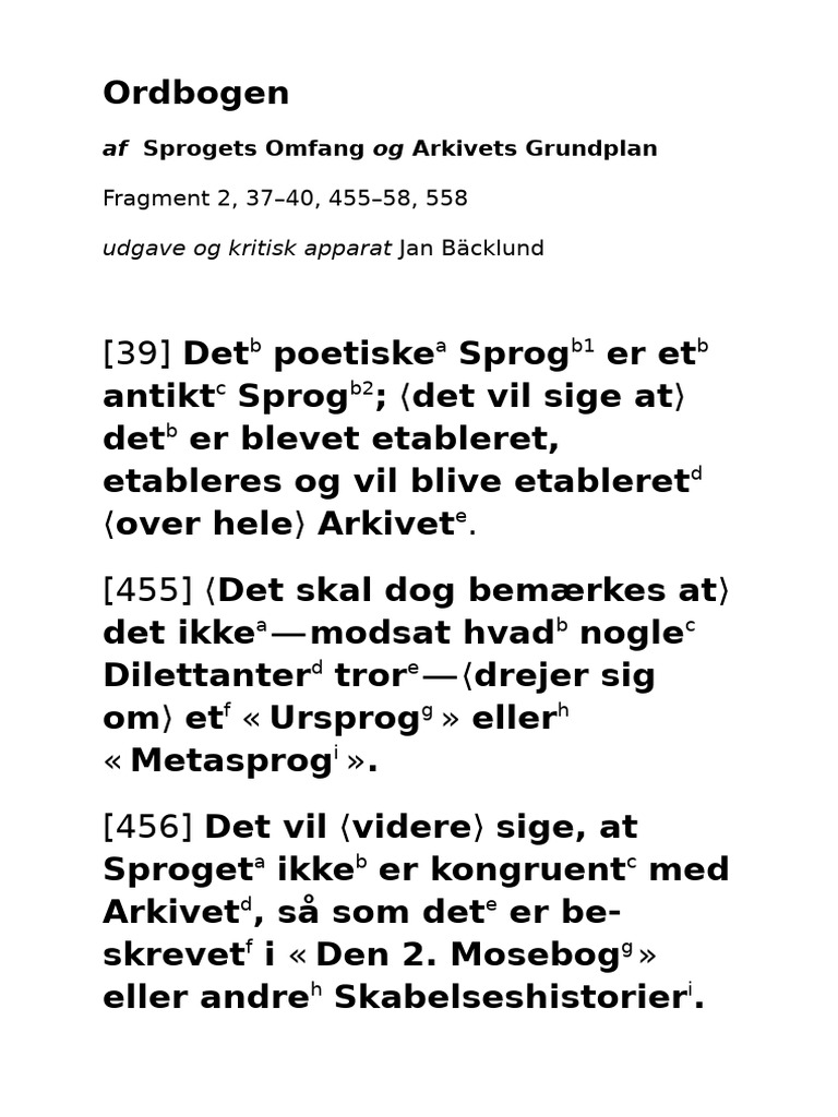 Ordbogen Brødtekst | PDF