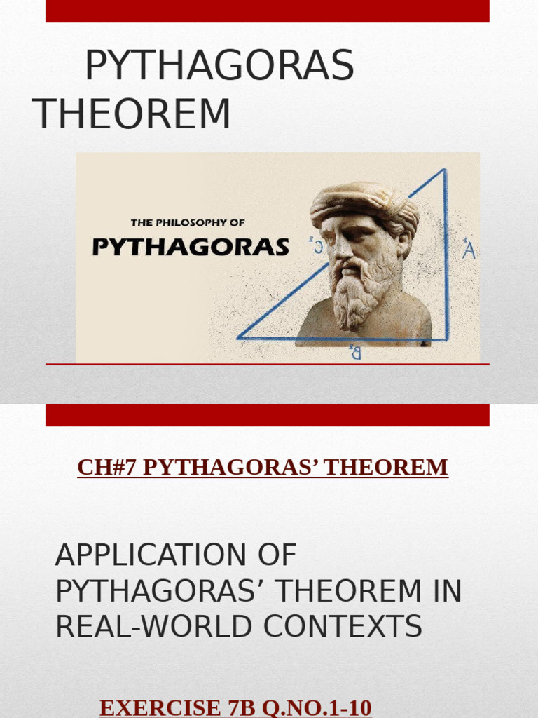 Updated Ch#7 Pythagoras Theroem Ex-7B (1) | PDF