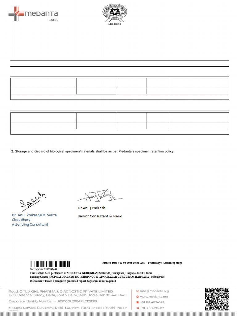 Blood Report | PDF | Medical Specialties | Hematology