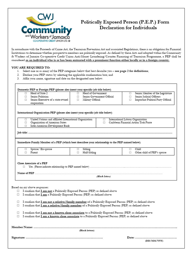 2022 11-26-20!41!29 PEP Declaration For Individuals FORM | PDF ...