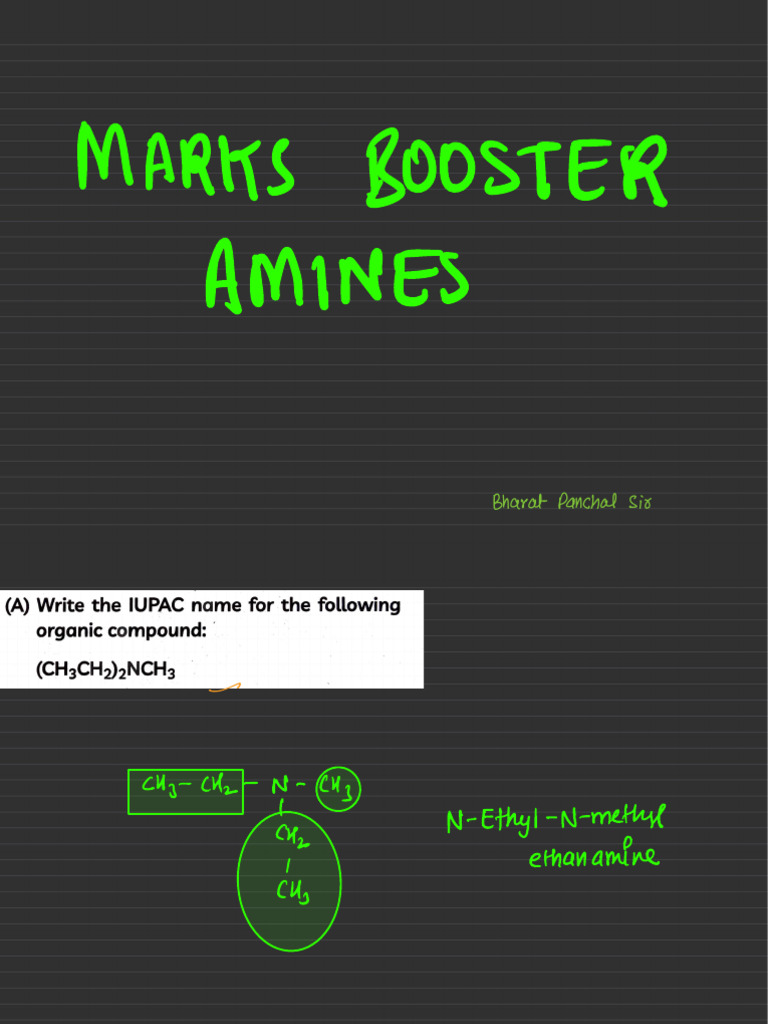 Marks Booster of Amines | PDF | Molecules | Nitrogen