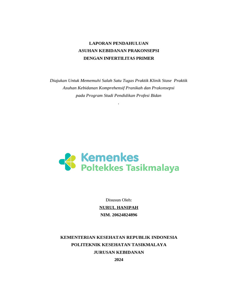 Asuhan Kebidanan Infertilitas Primer | PDF