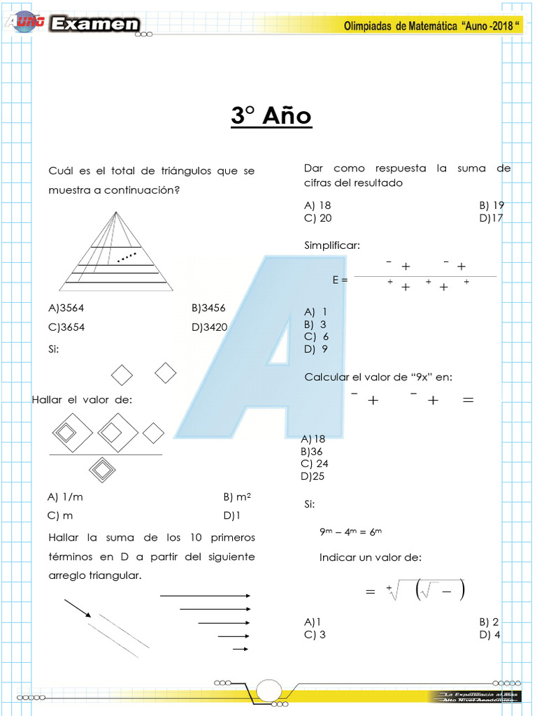 3A | PDF | Matemática Elemental