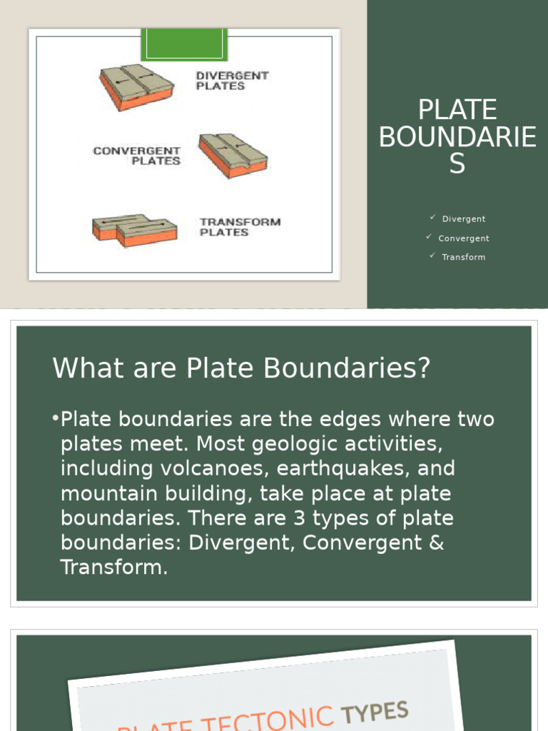 Plate Boundaries - Princess Hunter - Geography | PDF