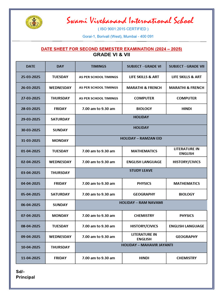 16f26fc3-A927-4874-9e8a-c2cdae6b8240 Second Semester Date Sheet Grade ...