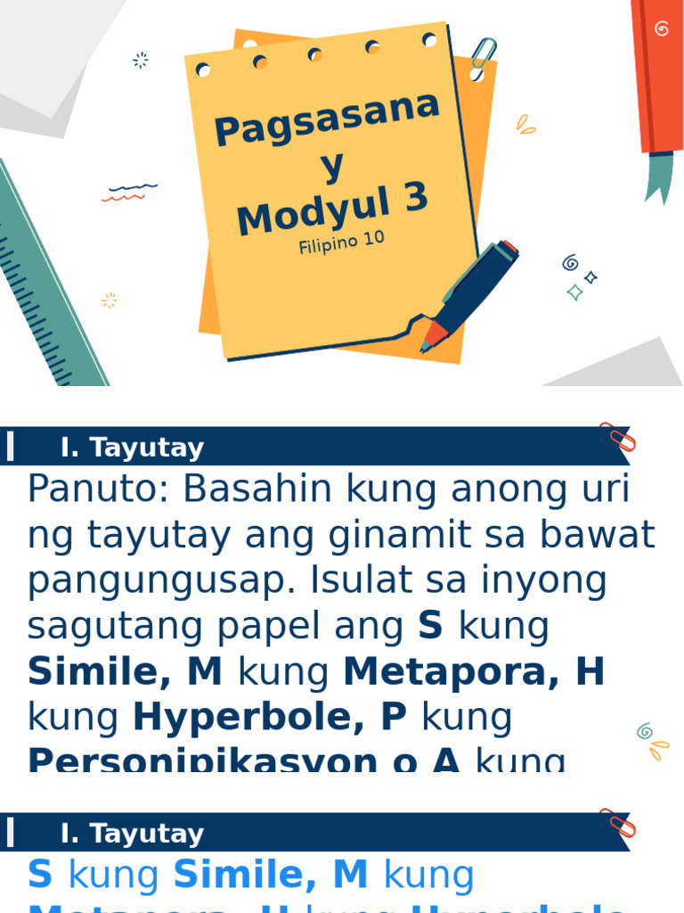 Mahabang-Pagsasanay-sa-Modyul-3-Tula | PDF