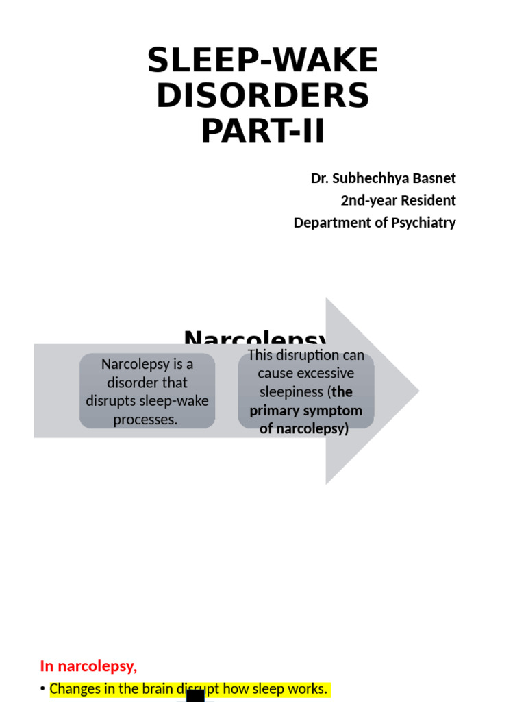 Sleep-Wake Disorders Part 2 | PDF | Sleep | Sleep Disorder