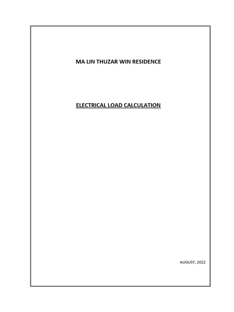 Daw Khin Su Mon M&E 29.8.2023 | PDF | Electrical Components | Power Engineering