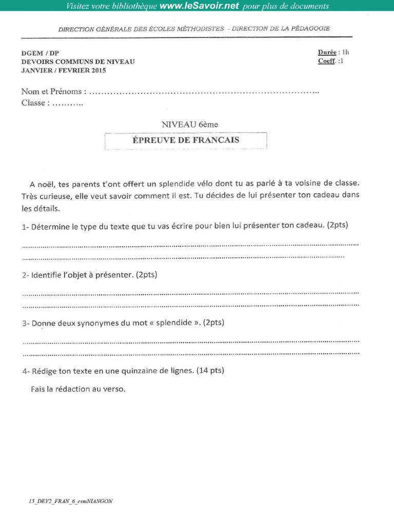 15 DEV2 FRAN 6 csmNIANGON-1 | PDF