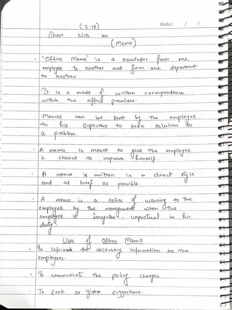 Memo - Business Communication | PDF