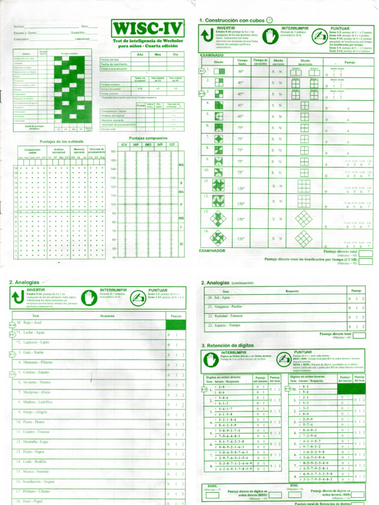 Scaneo Wisc Iv | PDF