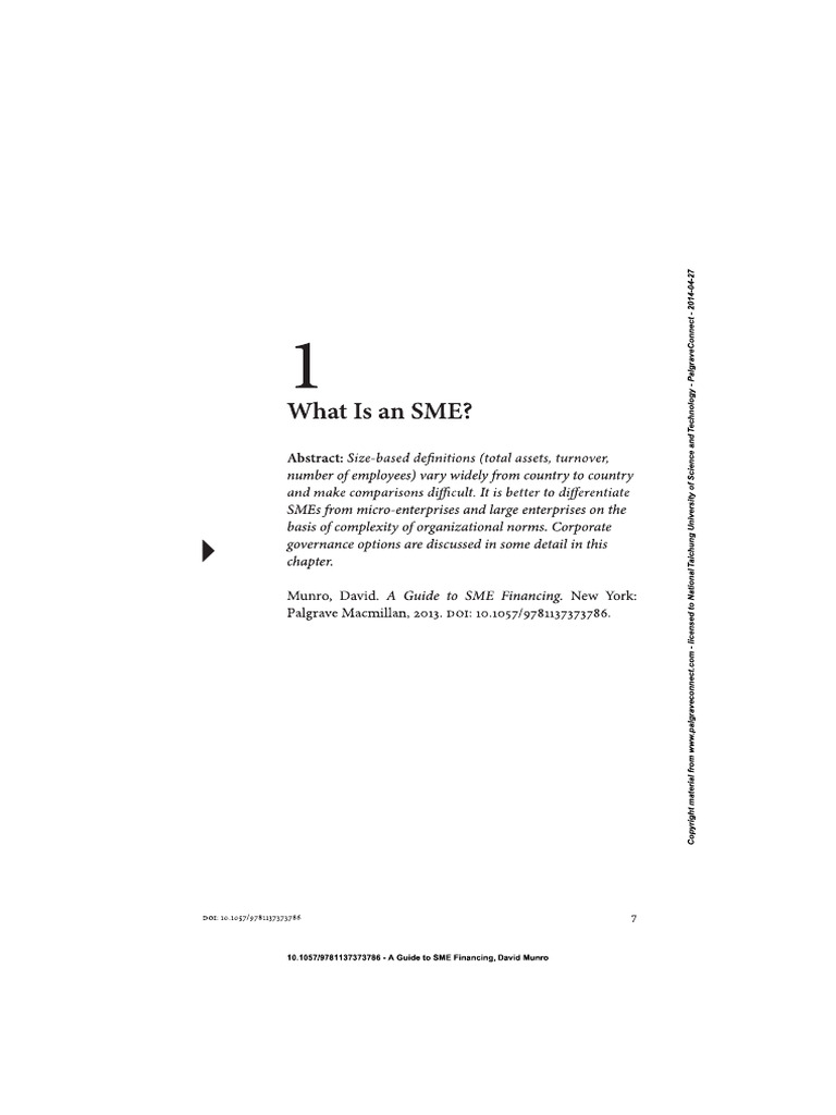 Introduction SME | PDF