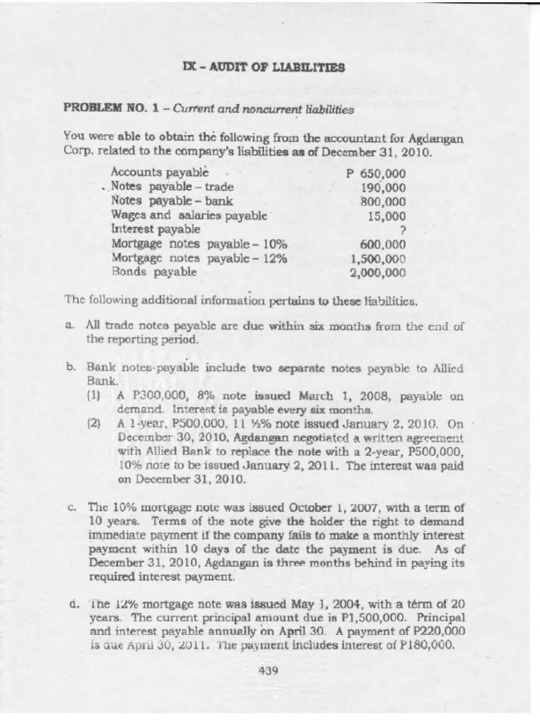 Audit of Liability Ocampo 2010 1 | PDF