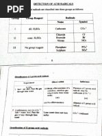 Salt Analysis Chart | PDF | Salt (Chemistry) | Hydrochloric Acid