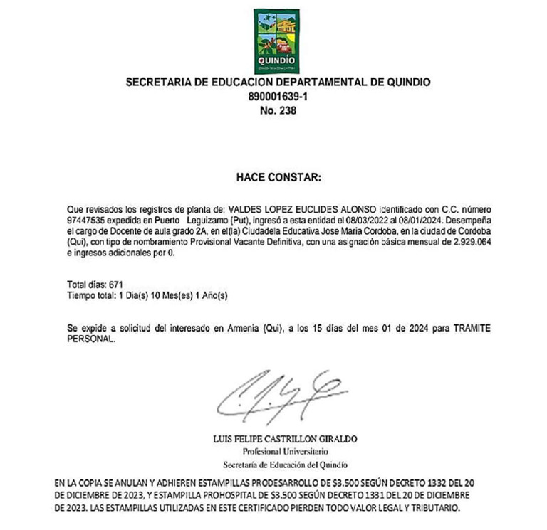 Experiencia Laboral | PDF